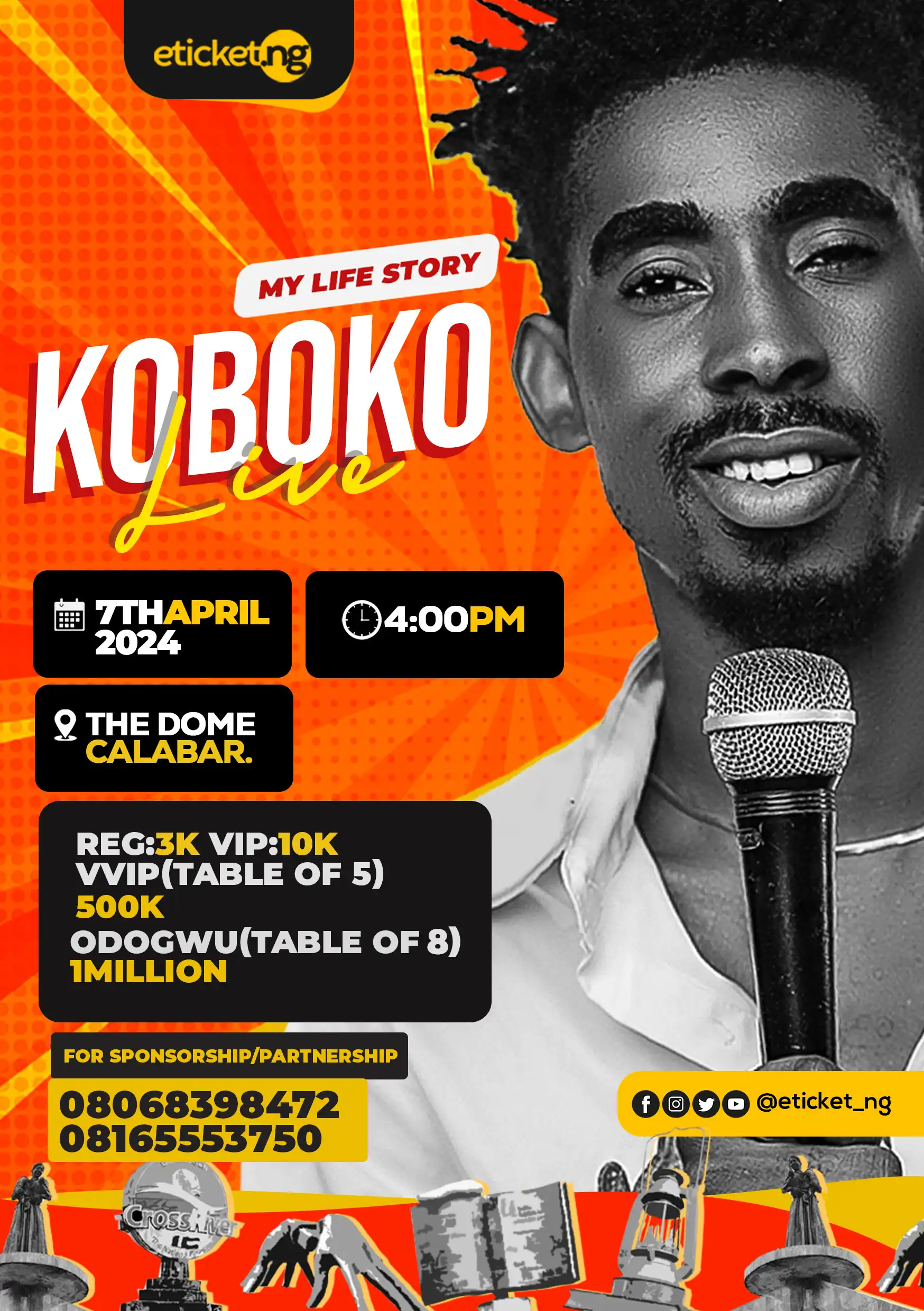 KOBOKO LIVE-My Life Story - e-Ticket Nigeria